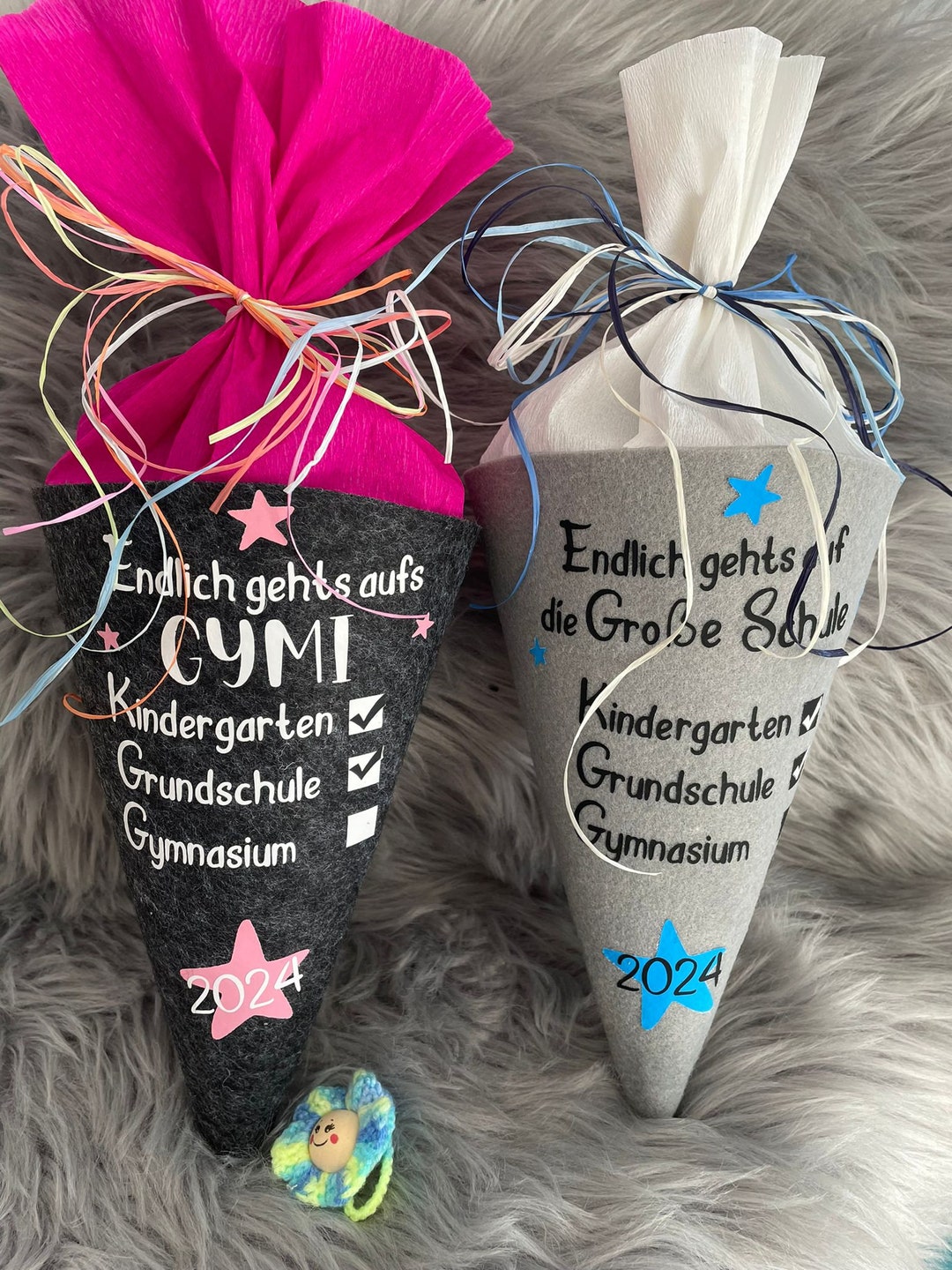 Personalized School Cone, Candy Cone Made of Felt, Daycare Cone ...