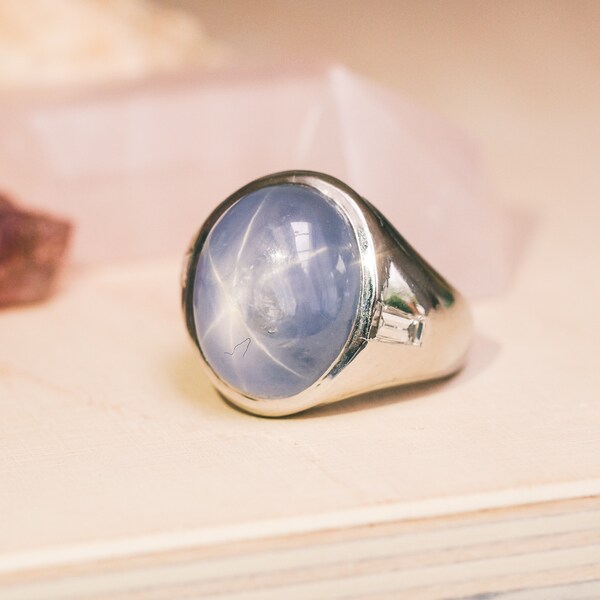 Star Sapphire Ring - Etsy