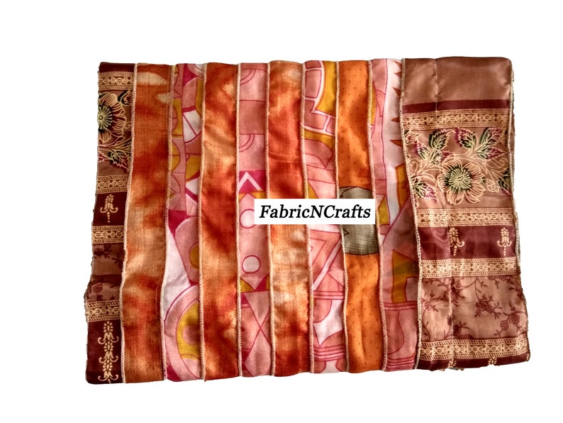 Vintage Silk Sari Recycle Fashion Handmade Multi Color Scarf - Etsy