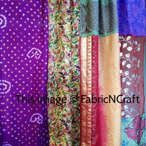 20 Pcs of Indian Vintage Old Silk Sari Multi Color Handmade - Etsy