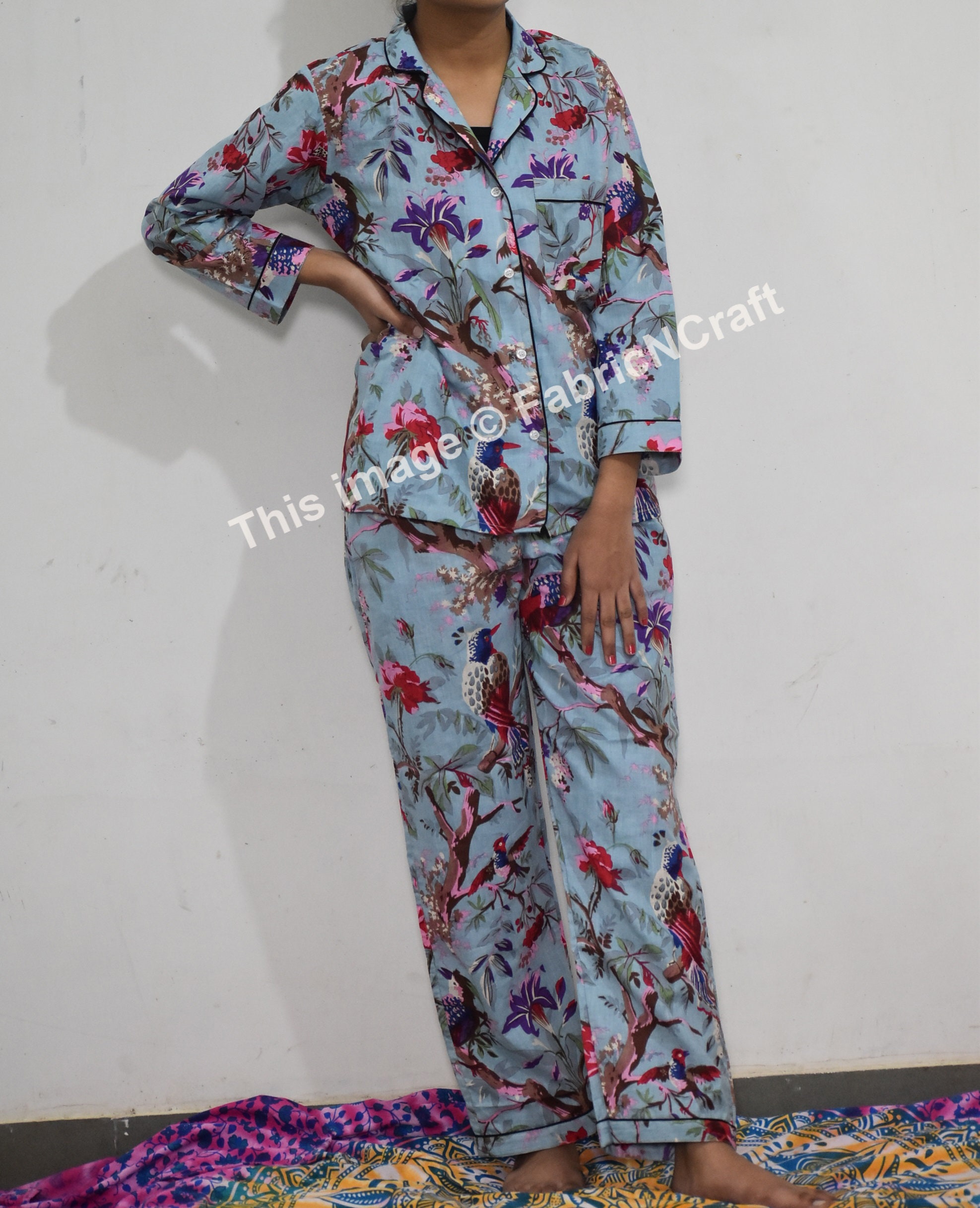 Women wear Cotton Pajamas set Body Crossover Bridesmaid | Etsy