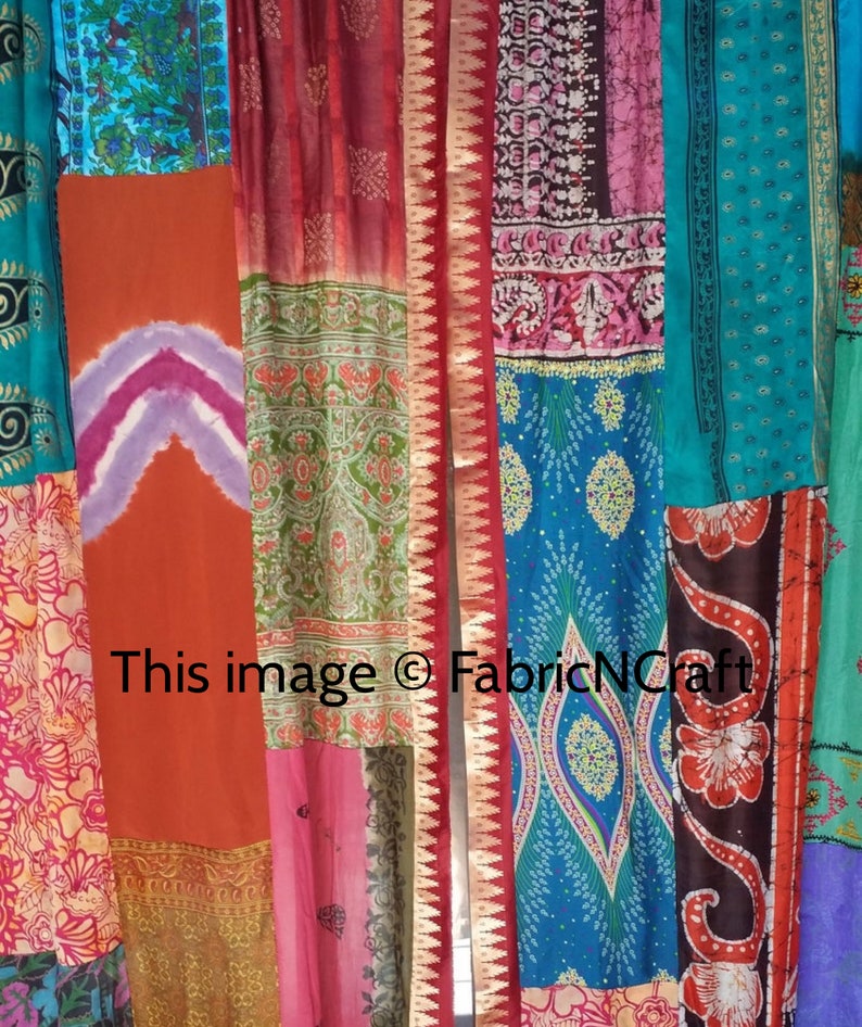 20 Pcs of Indian Vintage Old Silk Sari Multi Color Handmade - Etsy