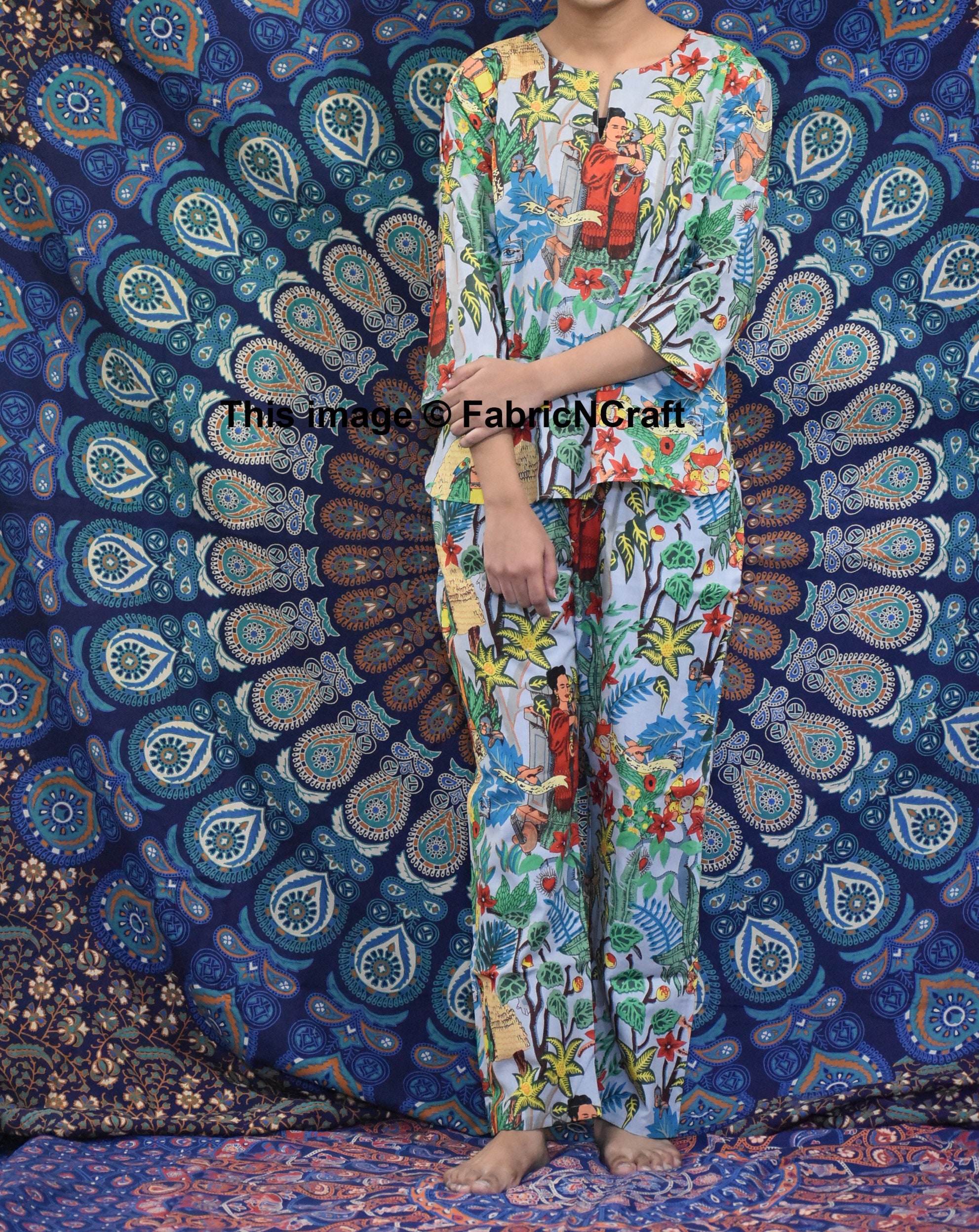 Women wear Cotton Pajamas set Body Crossover Bridesmaid | Etsy