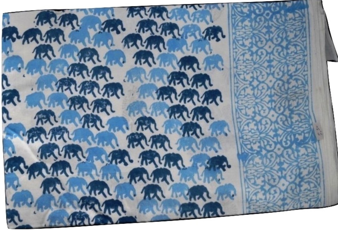 Sanganeri Hand Block Print Fabric 1 to 20 Yard 100% Pure - Etsy