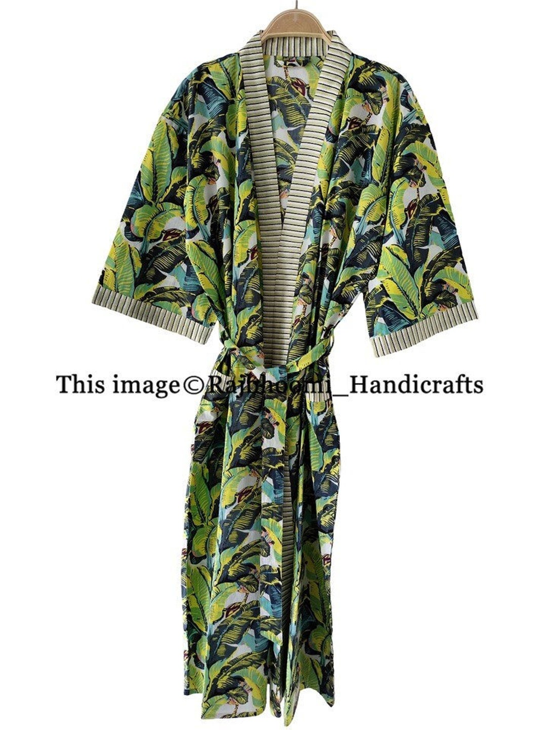 EXPRESS DELIVERY Cotton Kimono Robes,bird Print Kimono,soft and ...