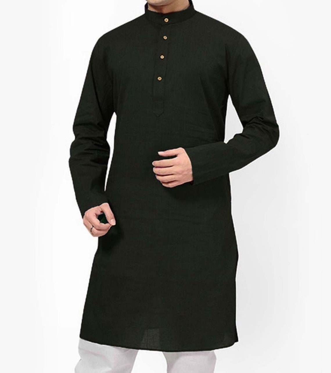 Indian Mens Kurta Men Dress Shirt Wear Cotton Traditional - Etsy