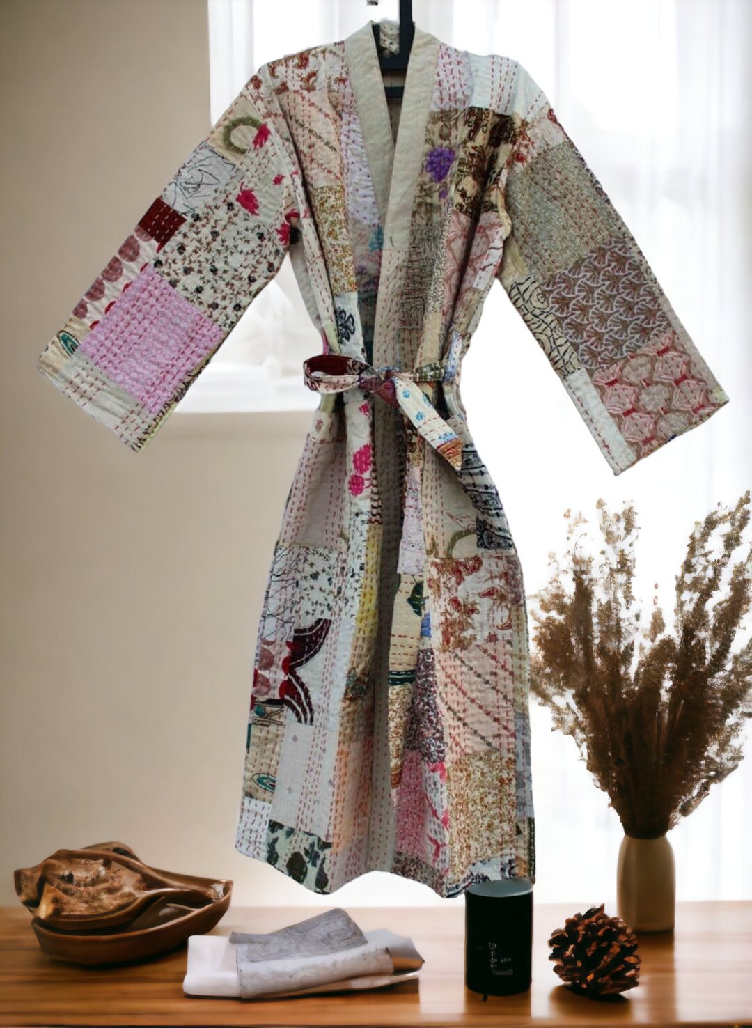 Recycled Dressing Gowns Bridal Party Robes Vintage Silk Sari - Etsy