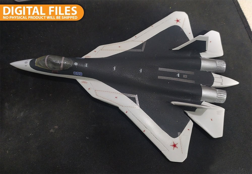 1:100 Stl Files of Scale Model Sukhoi SU-57 Felon - Etsy