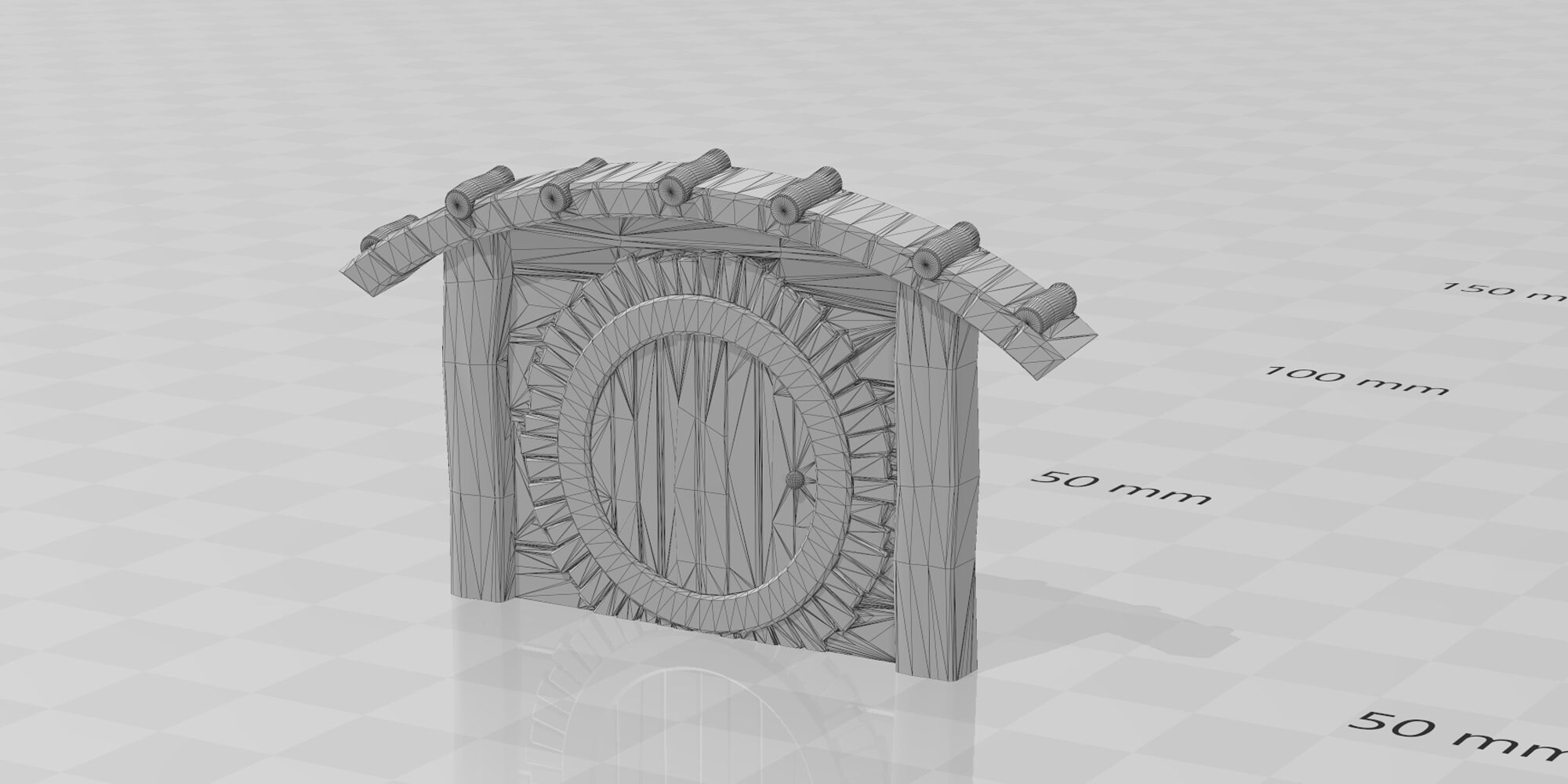 Front Door Stl File House Miniature Hobbit House Type01 Door Only - Etsy