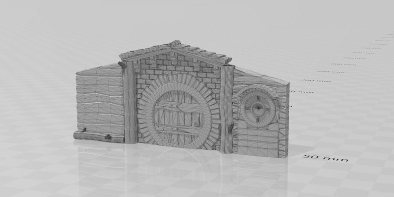 Front Door Stl File House Miniature Hobbit House Type03 Door and Window ...