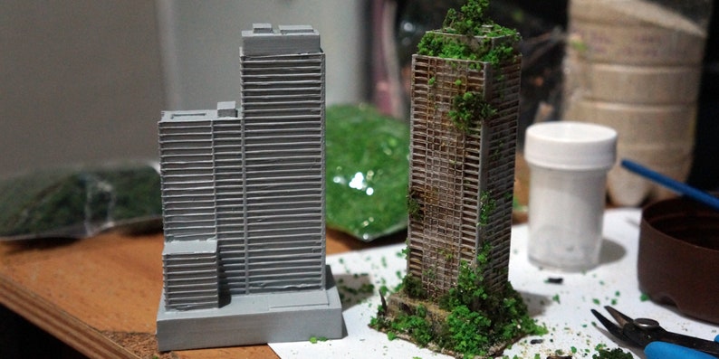 3D Print Stl File Skyscraper / Printable Model Dystopian City ...