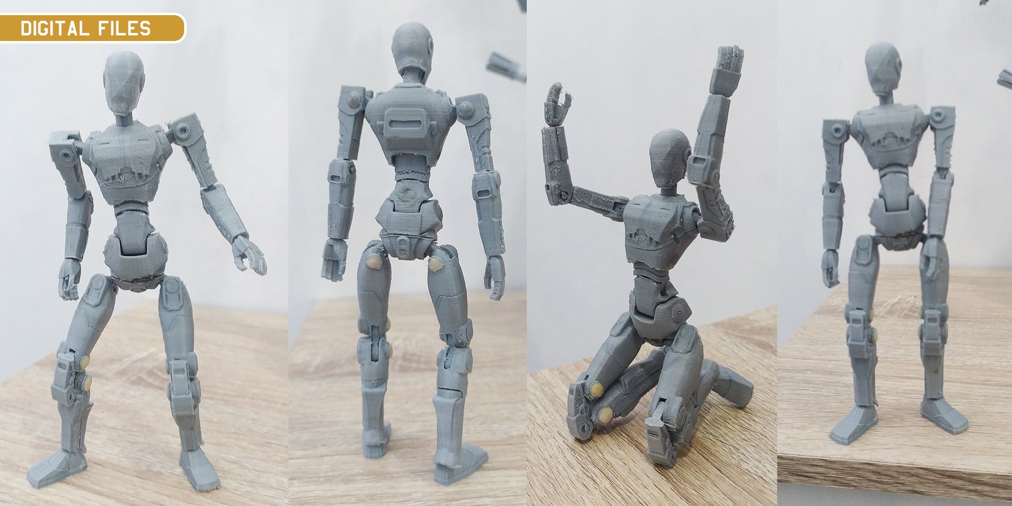 Stl Files Of Articulated Action Figure 3d Print Droid Etsy