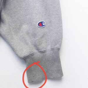 RARE! CHAMPION Button up Sweatshirt Embroidery Logo Sweater Pullover ...