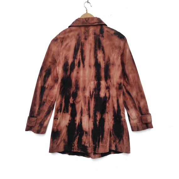 RARE! Custom Bleach Wash SUPER HAKKA Trench Coat Jack… - Gem