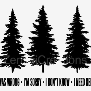 Three Pines Decal - Etsy