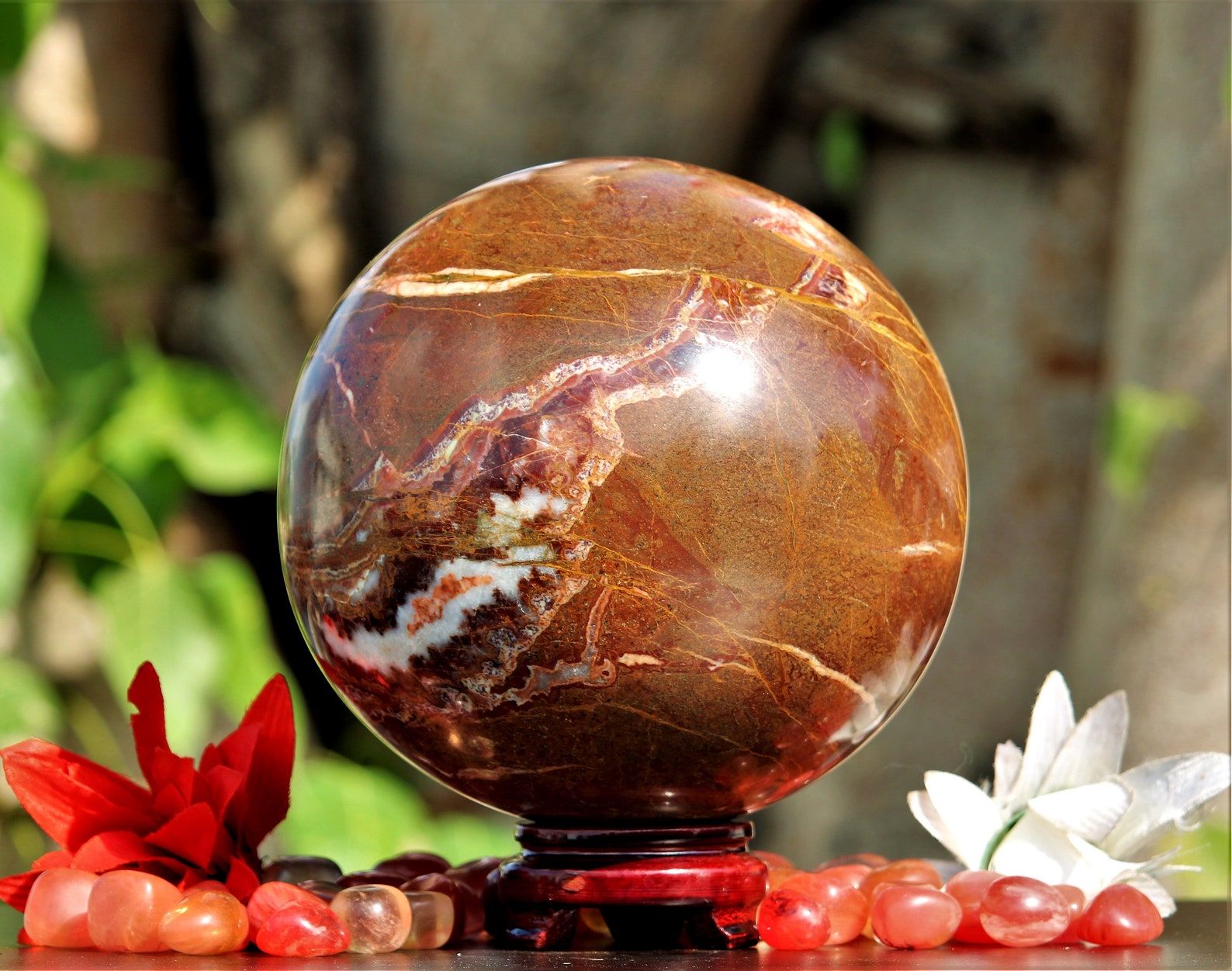 Huge 20CM 200MM Natural Brown Brecciated Jasper Stone | Etsy
