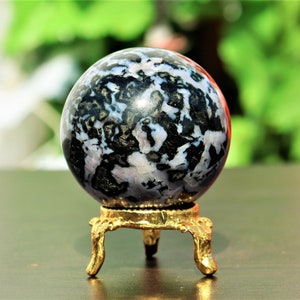 Small 50MM Natural Blue Indigo Gabbro Merlinite Stone Healing | Etsy