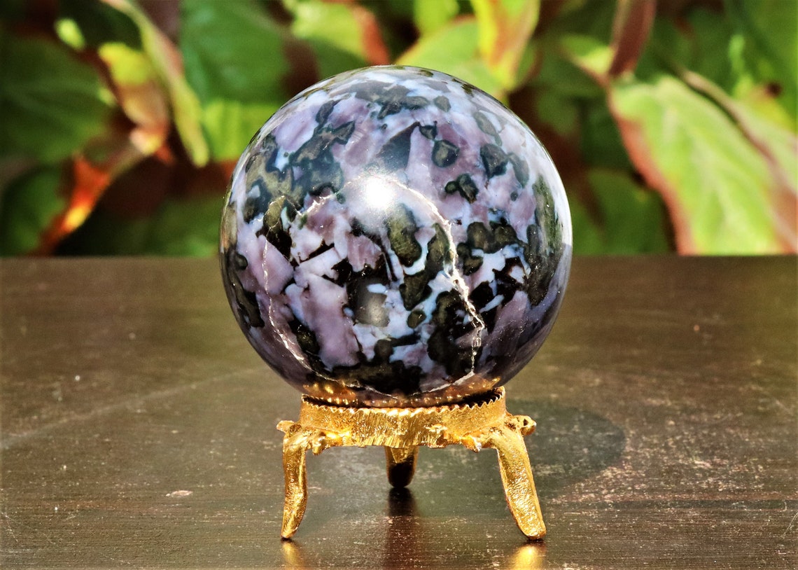 Small 50MM Natural Blue Indigo Gabbro Merlinite Stone Healing - Etsy