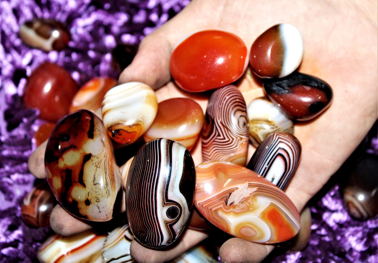 1000 Gr Natural Red Banded Agate Stone Chakra Reiki Healing - Etsy