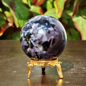 Small 50MM Natural Blue Indigo Gabbro Merlinite Stone Healing - Etsy