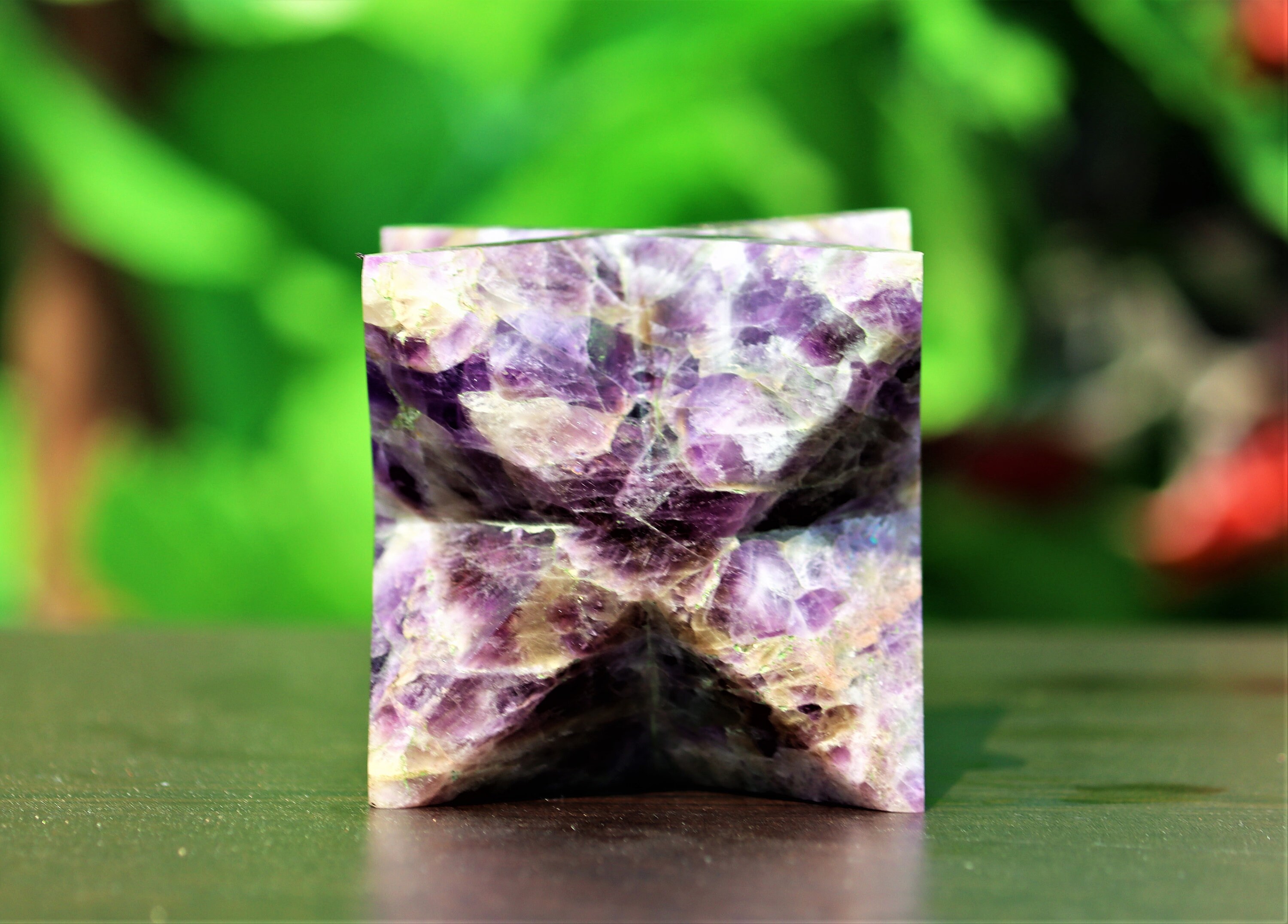 Large 80MM Natural Blue Amethyst Stone Crystals Healing Power | Etsy