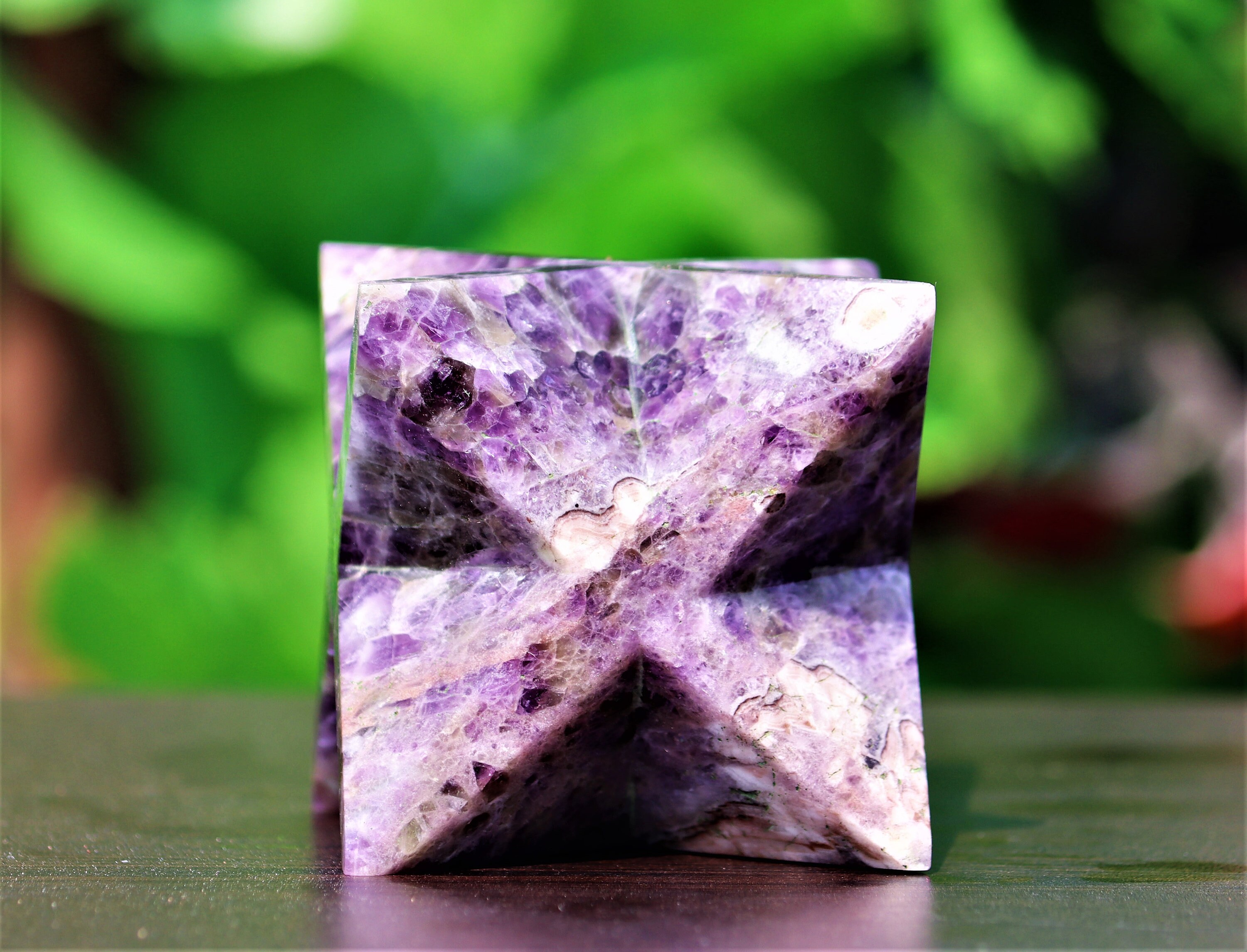 Large 80MM Natural Blue Amethyst Stone Crystals Healing Power | Etsy