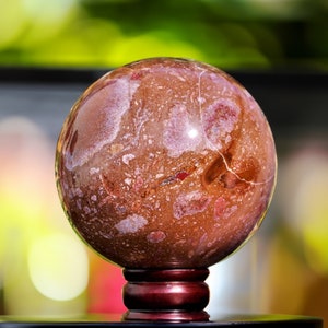 Large 145MM Natural Pink Ocean Jasper Metaphysical Stone - Etsy