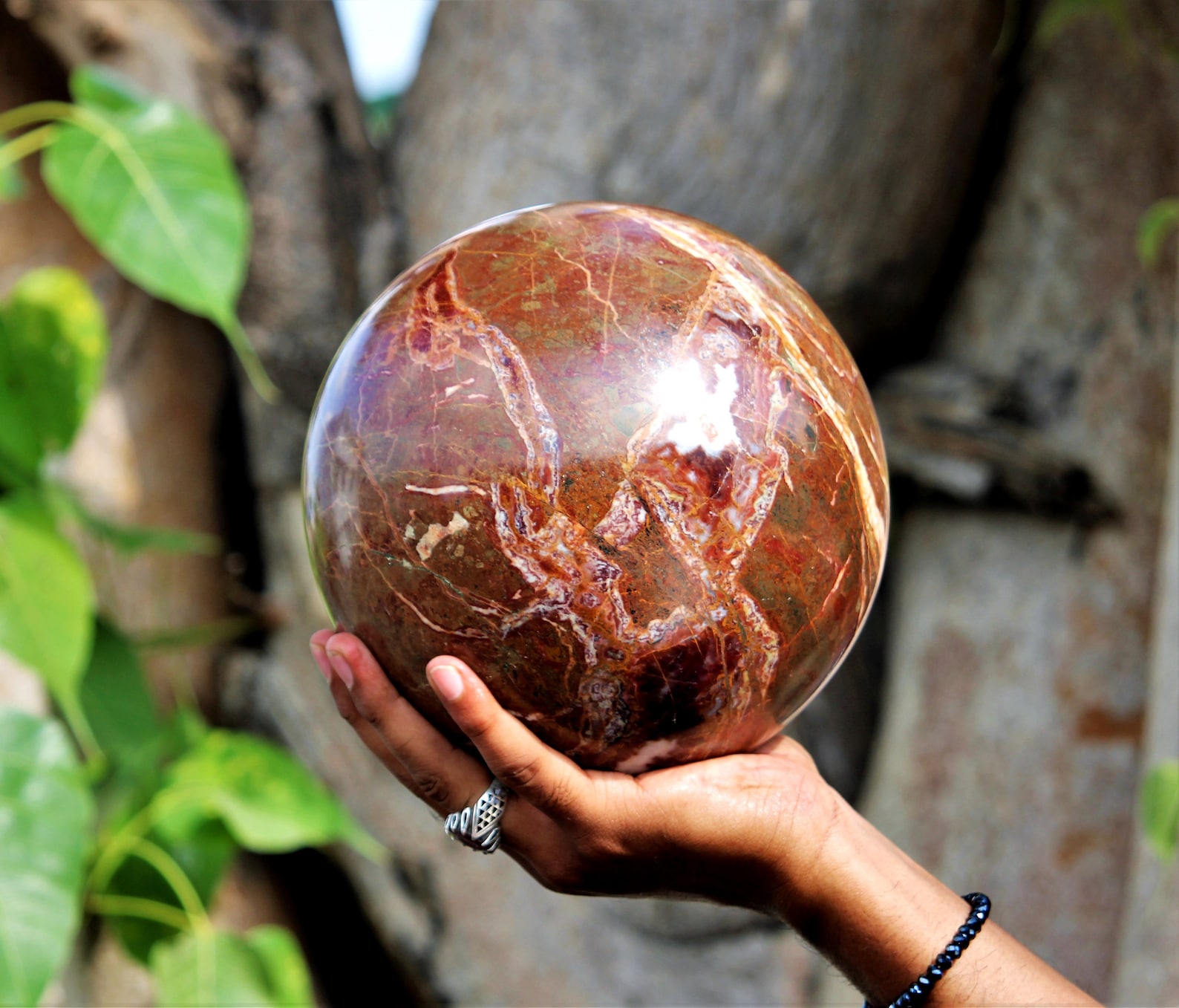 Huge 20CM 200MM Natural Brown Brecciated Jasper Stone | Etsy