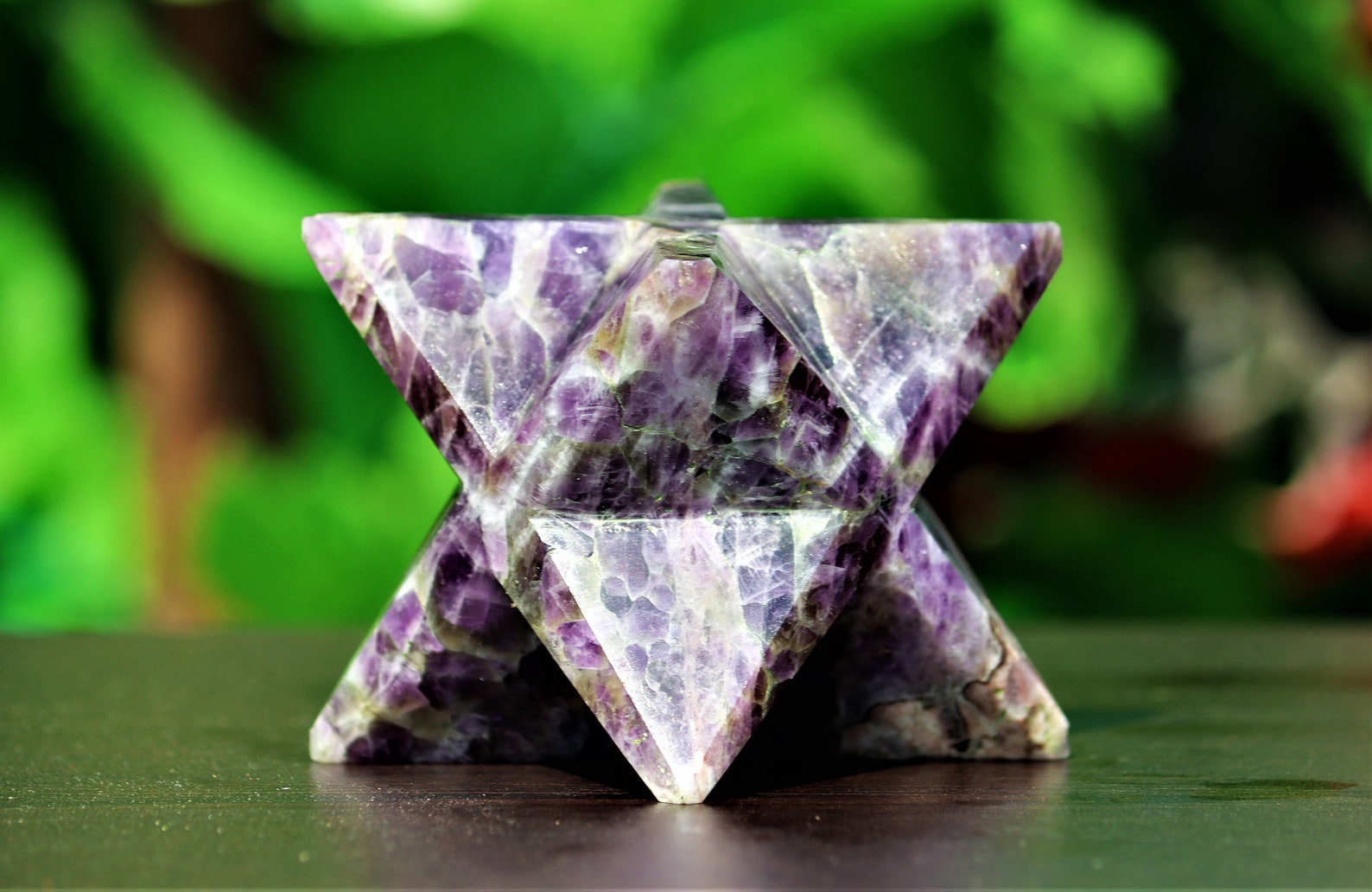 Large 80MM Natural Blue Amethyst Stone Crystals Healing Power | Etsy