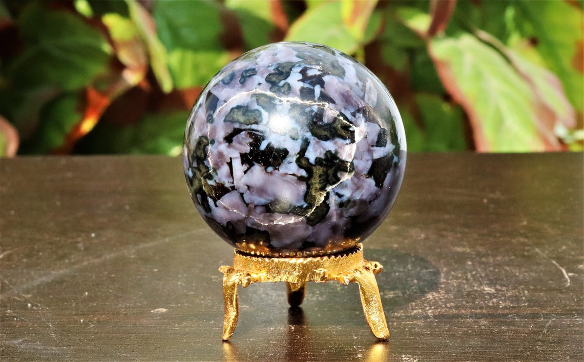 Small 50MM Natural Blue Indigo Gabbro Merlinite Stone Healing - Etsy