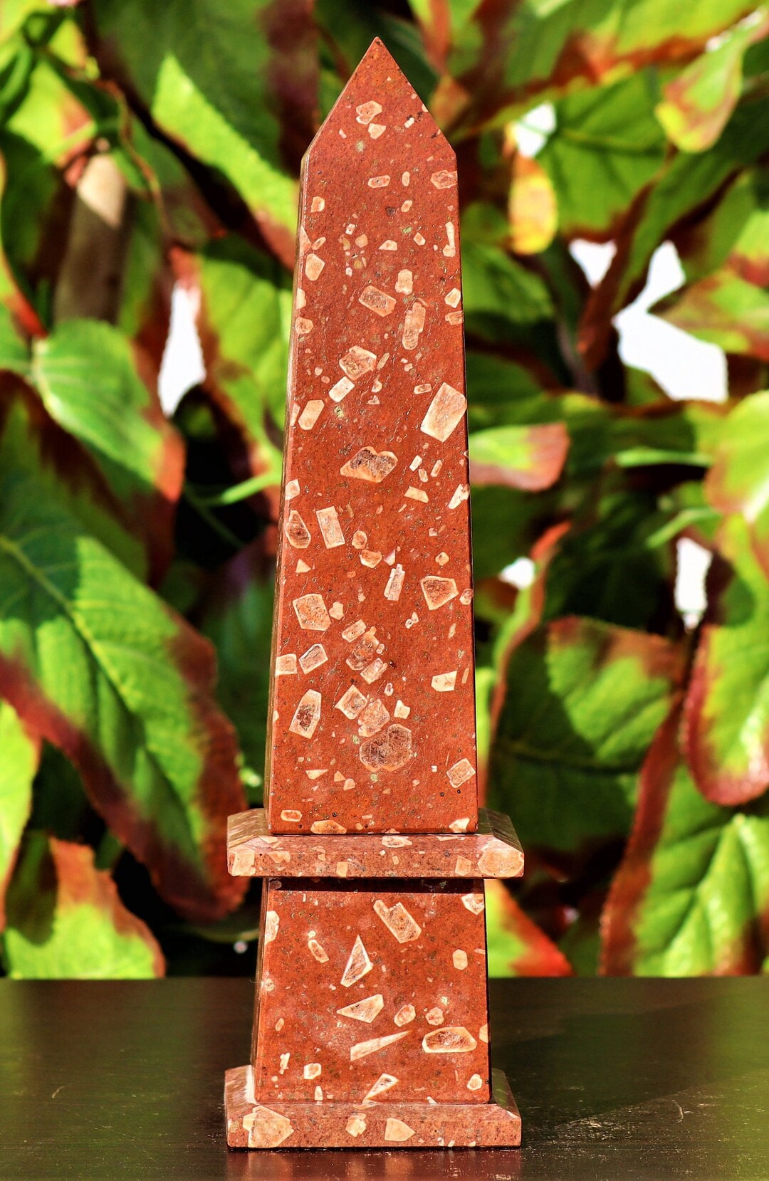 Poppy Jasper Crystal Obelisk: 245MM Energy Healing Stone - Etsy