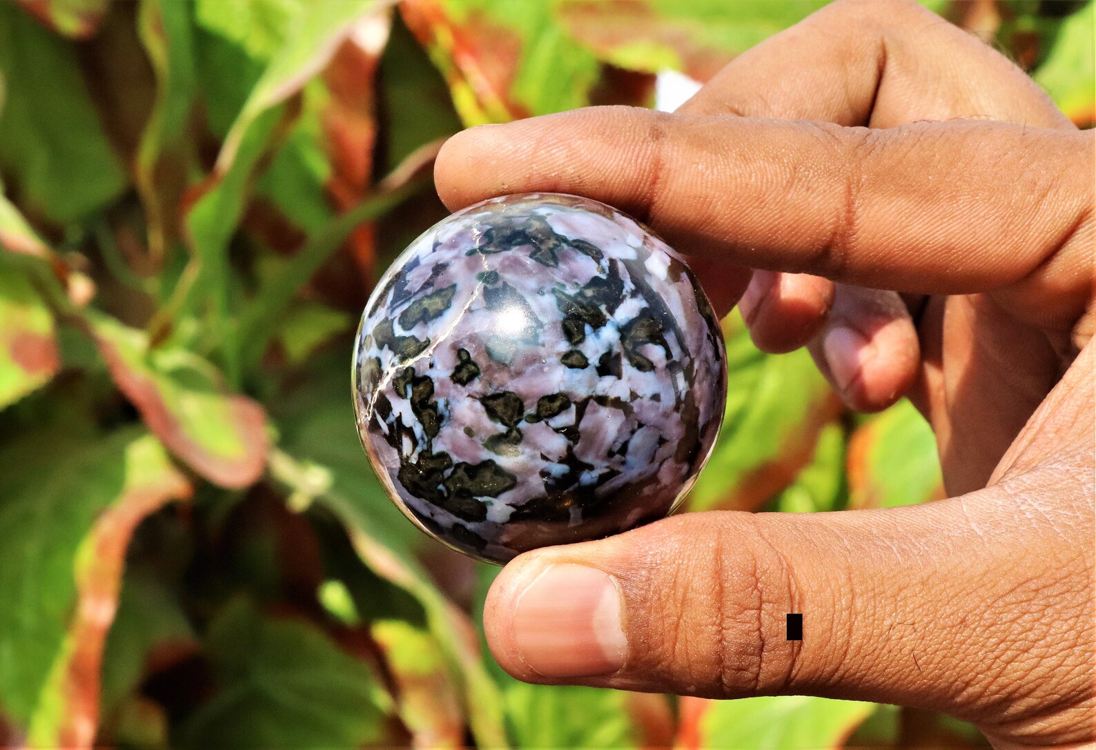 Small 50MM Natural Blue Indigo Gabbro Merlinite Stone Healing - Etsy