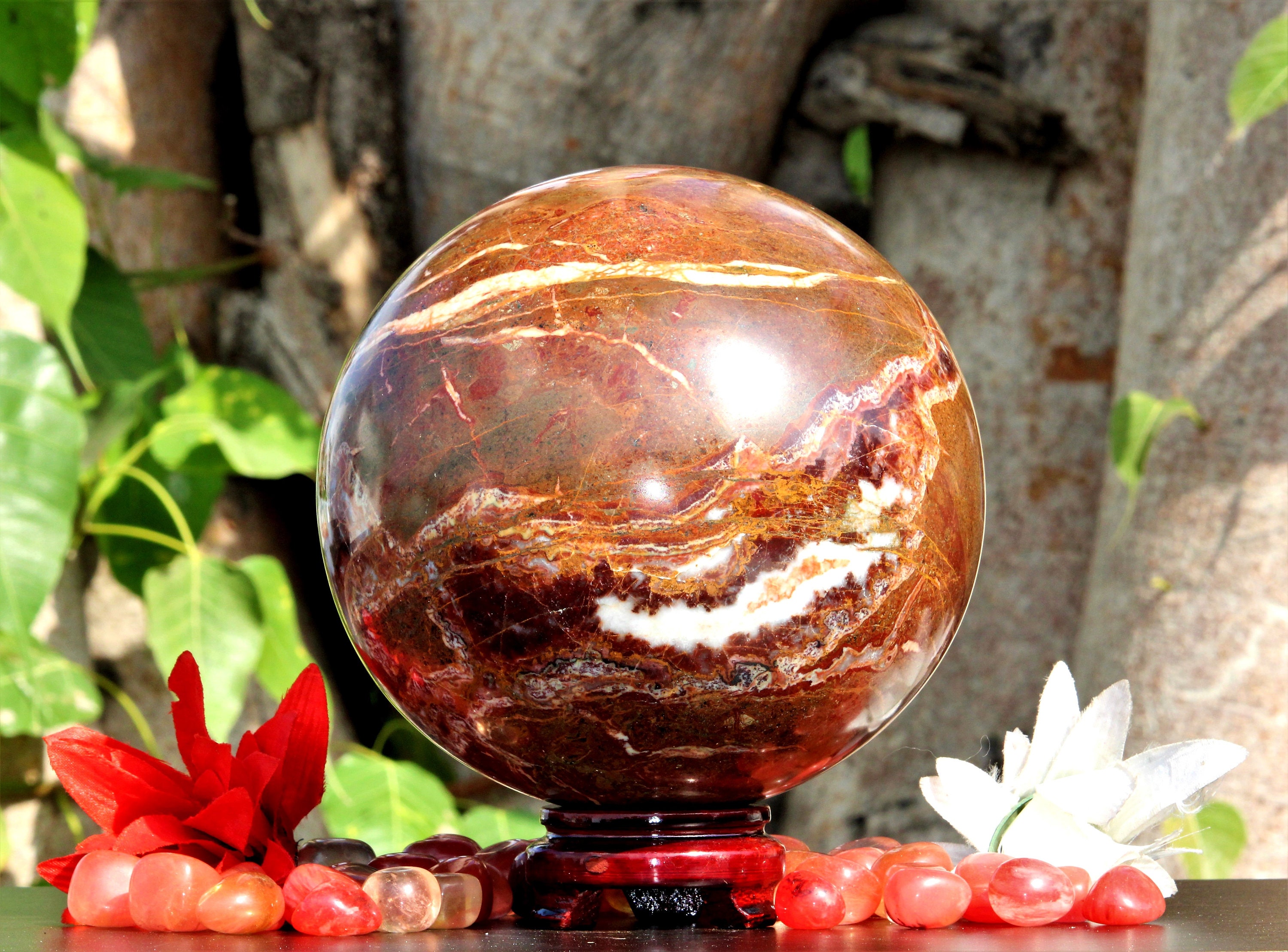 Huge 20CM 200MM Natural Brown Brecciated Jasper Stone | Etsy