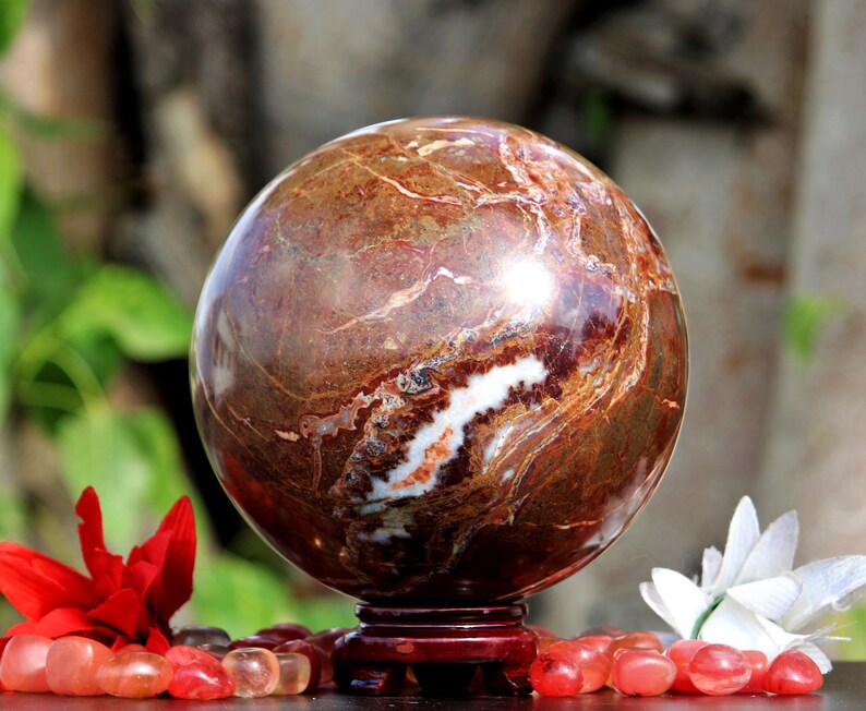 Huge 20CM 200MM Natural Brown Brecciated Jasper Stone | Etsy