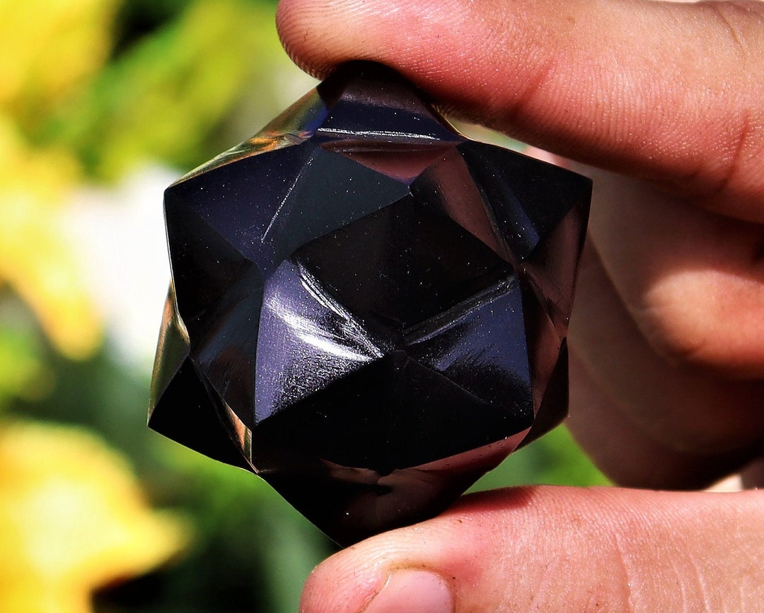 Black Tourmaline Crystal Merkabah Star: Chakra Balancing, Meditation ...