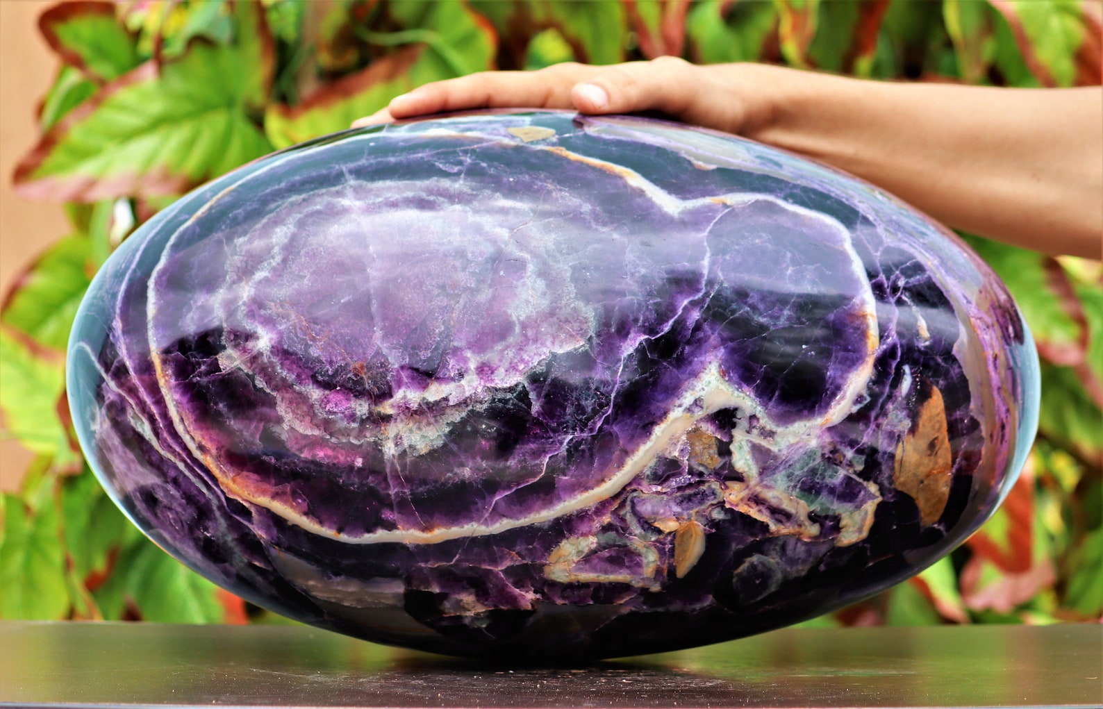 Huge 430MM Natural Blue Fluorite Quartz Stone Healing Power - Etsy