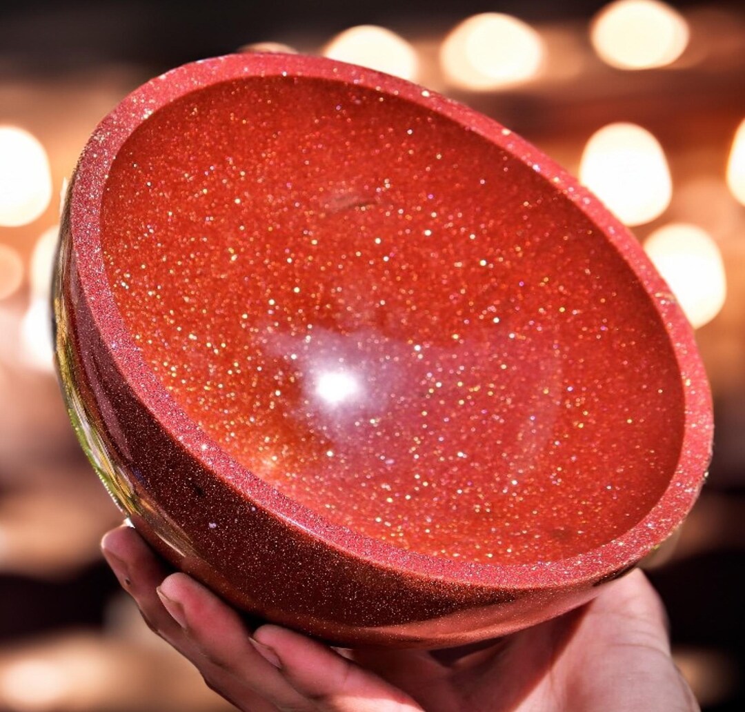 170MM Red Goldstone Bowl Crystal Spiritual Energy Gemstone Altar Bowl ...