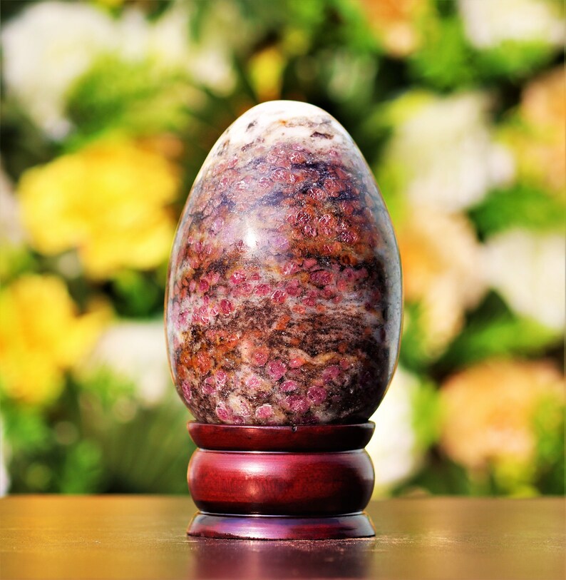 Large 110MM Natural Ruby Corundum in Matrix Stone Crystal - Etsy