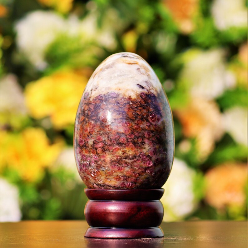 Large 110MM Natural Ruby Corundum in Matrix Stone Crystal - Etsy