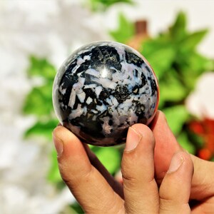 Small 50MM Natural Blue Indigo Gabbro Merlinite Stone Healing | Etsy