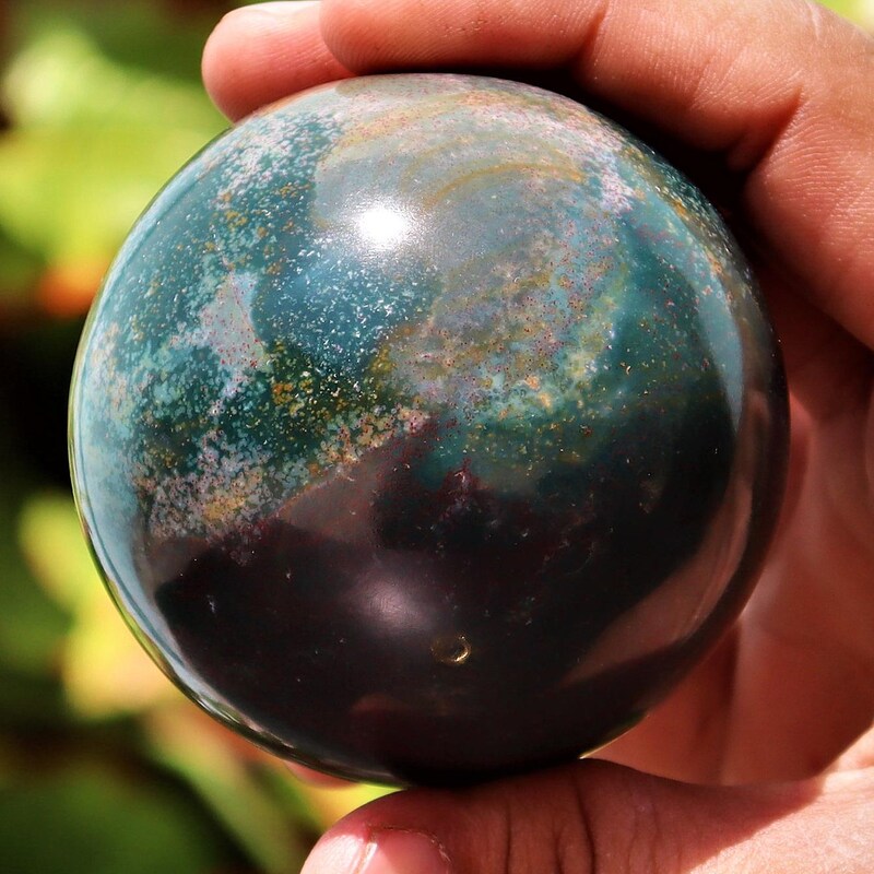 Bloodstone Sphere - Etsy
