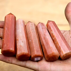 Egyptian 8 Faceted 70MM Mini Red Moonstone Metaphysical - Etsy