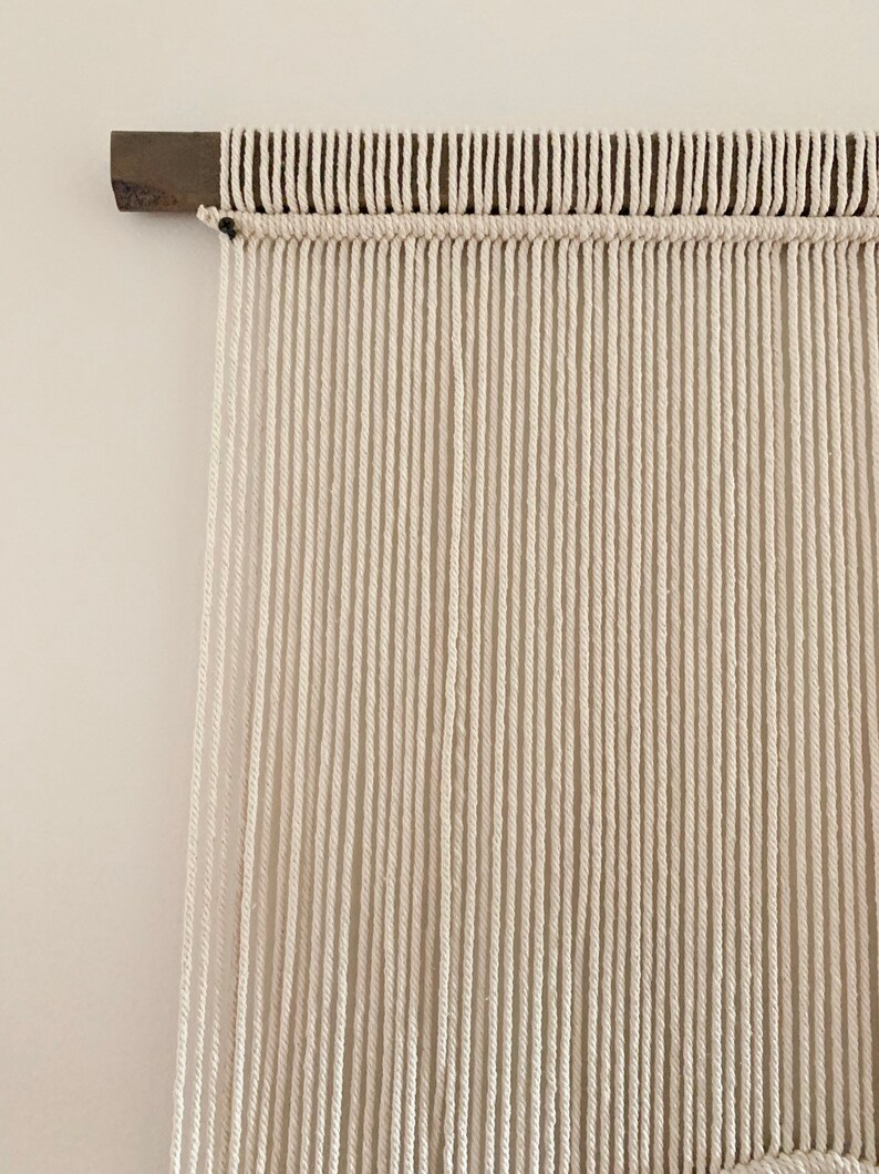 Summit Large Contemporary Macrame Wall Hanging Neutral Wall - Etsy