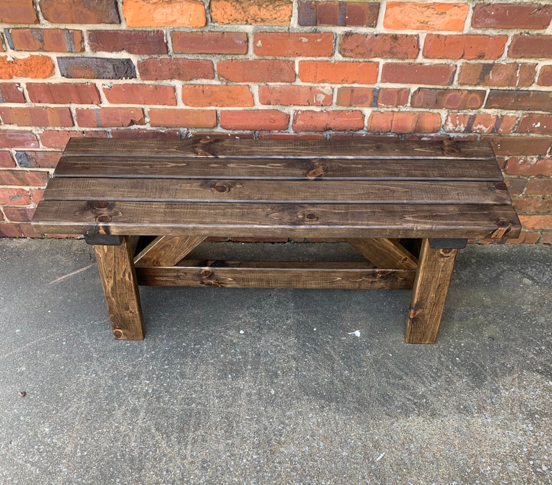 Handmade Modern Rustic Farmhouse Bench. Entryway Bench. - Etsy