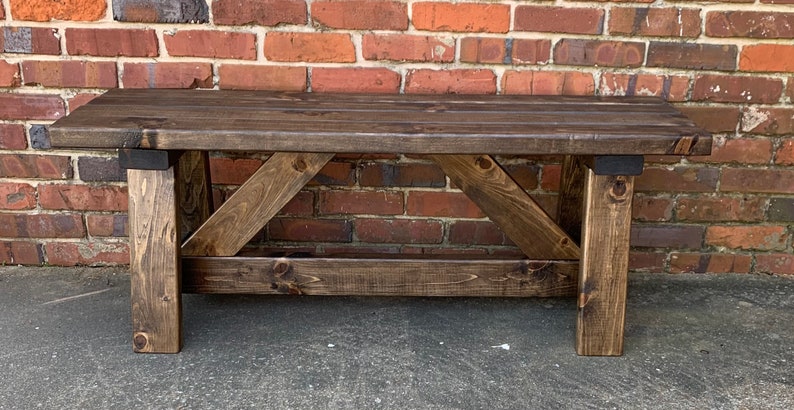 Handmade Modern Rustic Farmhouse Bench. Entryway Bench. - Etsy