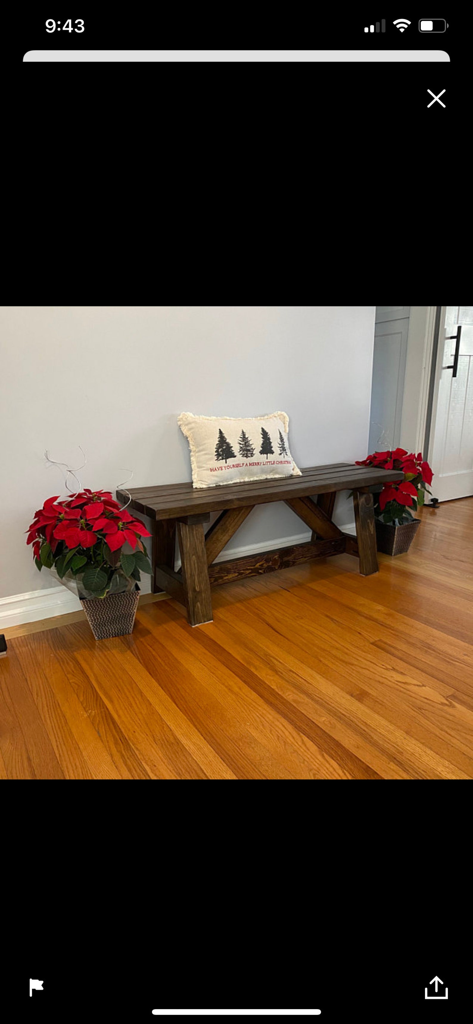 Handmade Wooden Bench Rustic Farmhouse Bench Entryway Bench - Etsy