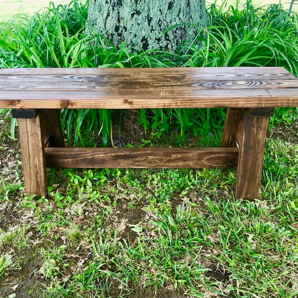 Wooden Bench - Etsy