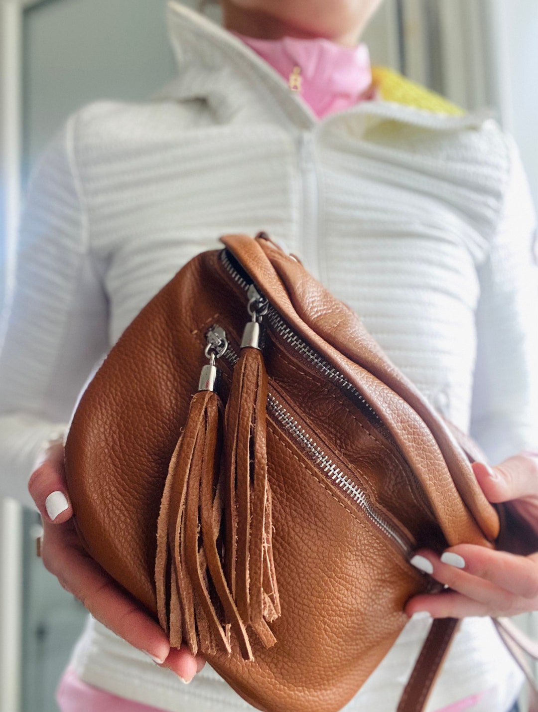 EVA Shoulder Bag Bag Large Body Large Body Bag Leather With Tassels - Etsy