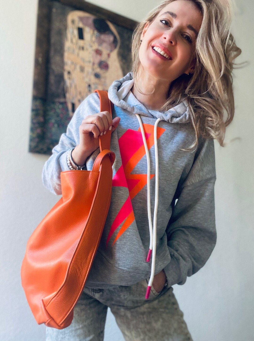 ISABELL Leather Backpack Shopper Functional and Casual Handbag Leather ...