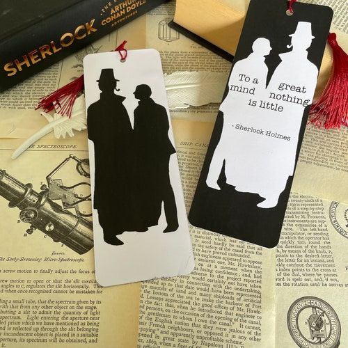 Sherlock Holmes Bookmark Set Printable Bookmarks Sherlock - Etsy